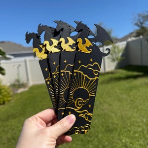 3D Printed 2 Dragon Bookmark - Etsy