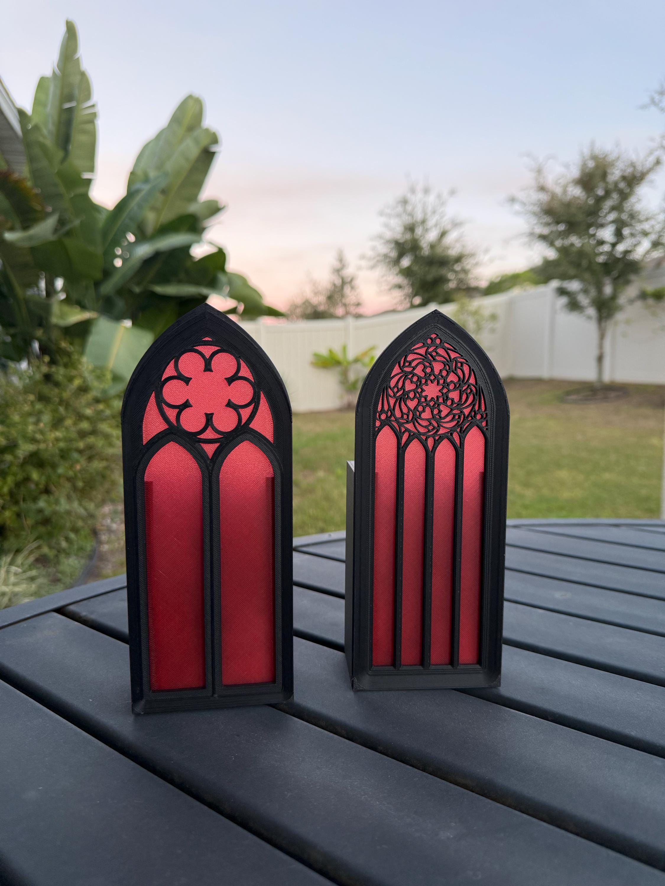Gothic Window Tealight Book Nook | Cathedral | Bookshelf Decor - Etsy