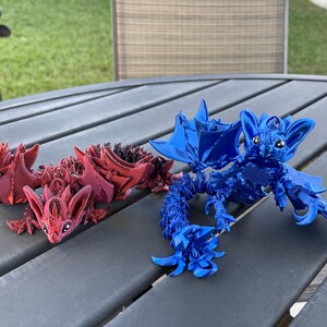 3D Print Winged Bat Dragon Articulated Nightwing Dragon - Etsy
