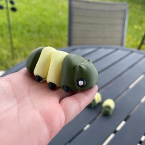 Cute Grub Articulating 3D Print Customizable Choose Colors - Etsy