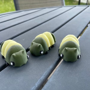 Cute Grub Articulating 3D Print Customizable Choose Colors - Etsy