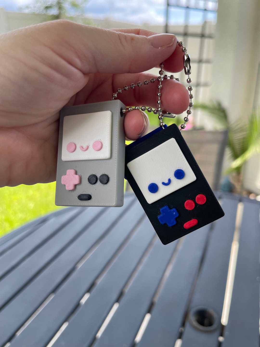 Cute Game Console Keychains 3d Print - Customizable Colors - Etsy