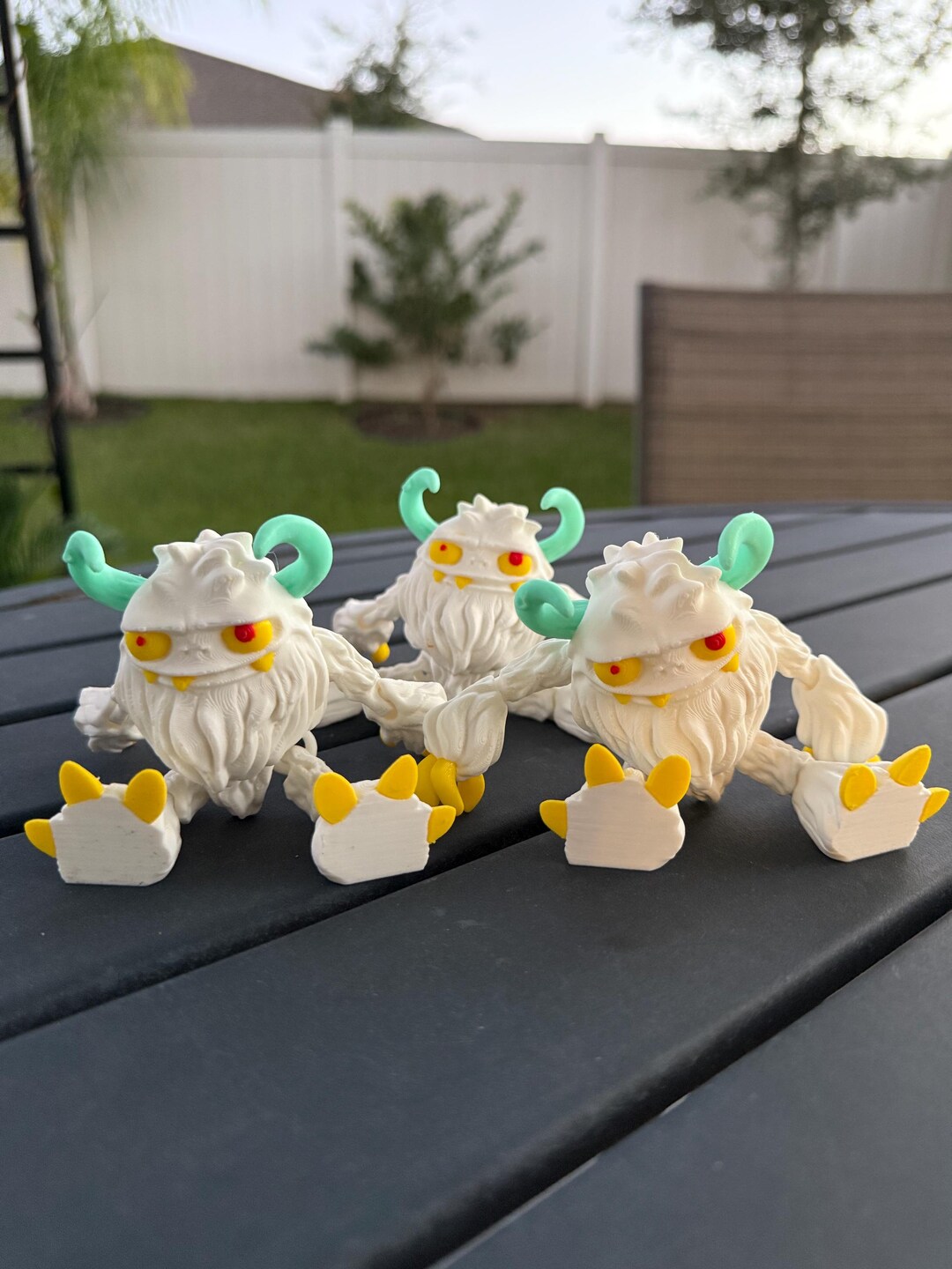 Yeti Articulating 3D Print Desk Decor Horror Goth Fidget Creepy Cute - Etsy