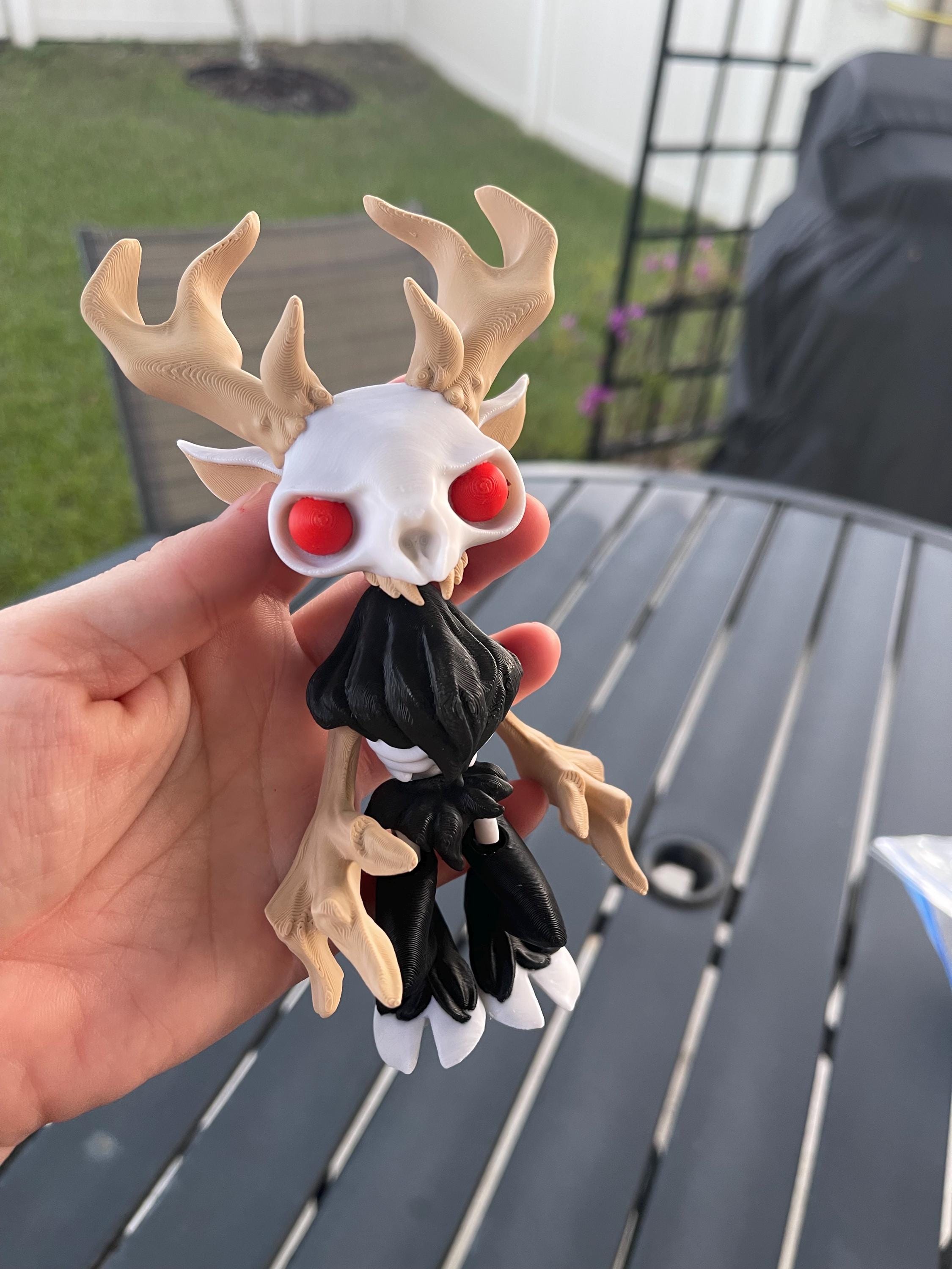 Creepy Wendigo Articulated 3D Printed Voodoo Doll Desk Decor Horror ...