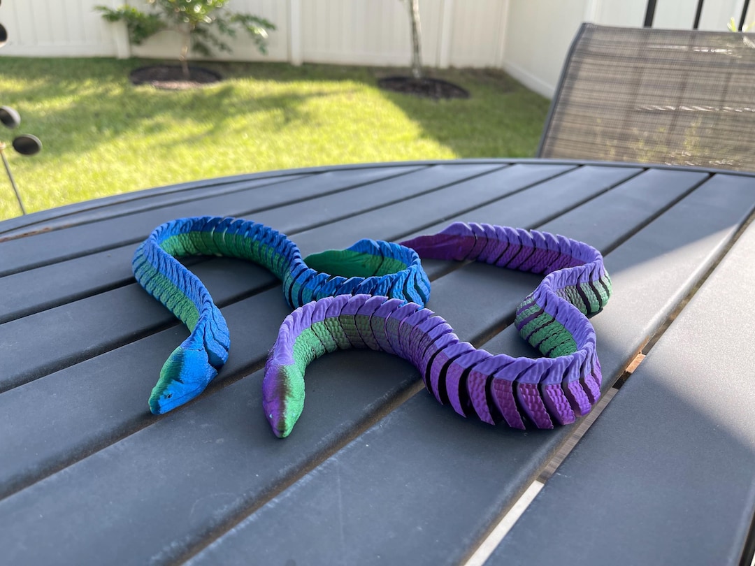 Articulating Eel 3D Print Customizable Choose Color - Etsy