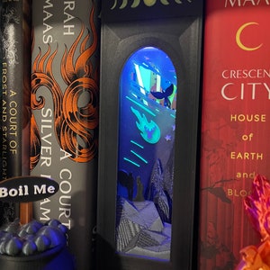 Crossover Light up Book Nook USB UV 3D Printed Bookshelf Decor - Etsy