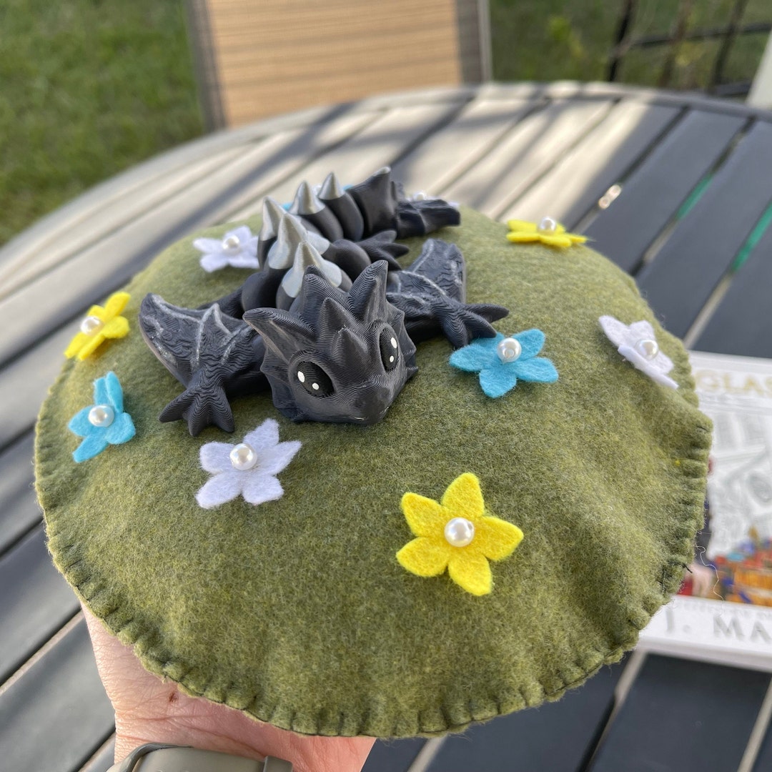 Gray Wyvern Iron Teeth and Spikes Silk Wings 3D Print Dragon Gift ...