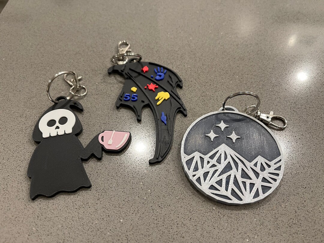 Bookish Inspired 3D Print Keychains - Etsy