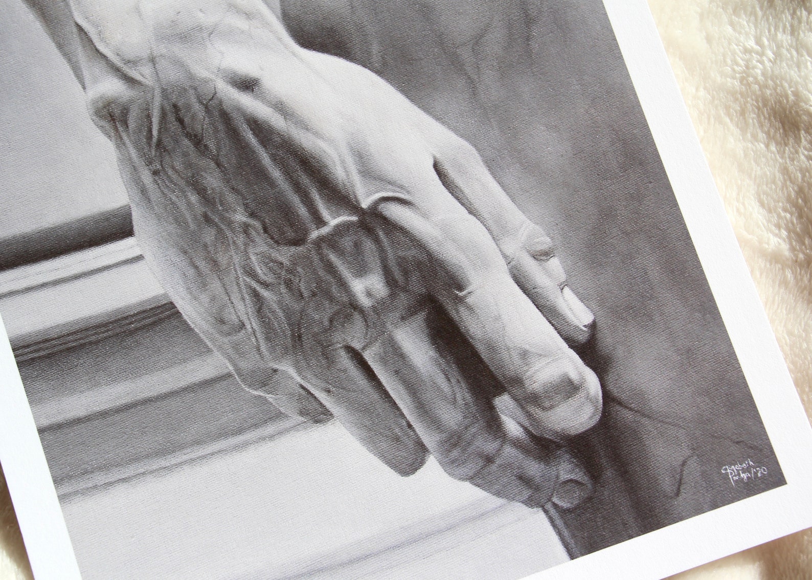 Michelangelo's David Hand Art Print, Michelangelo Art Print, Italian ...