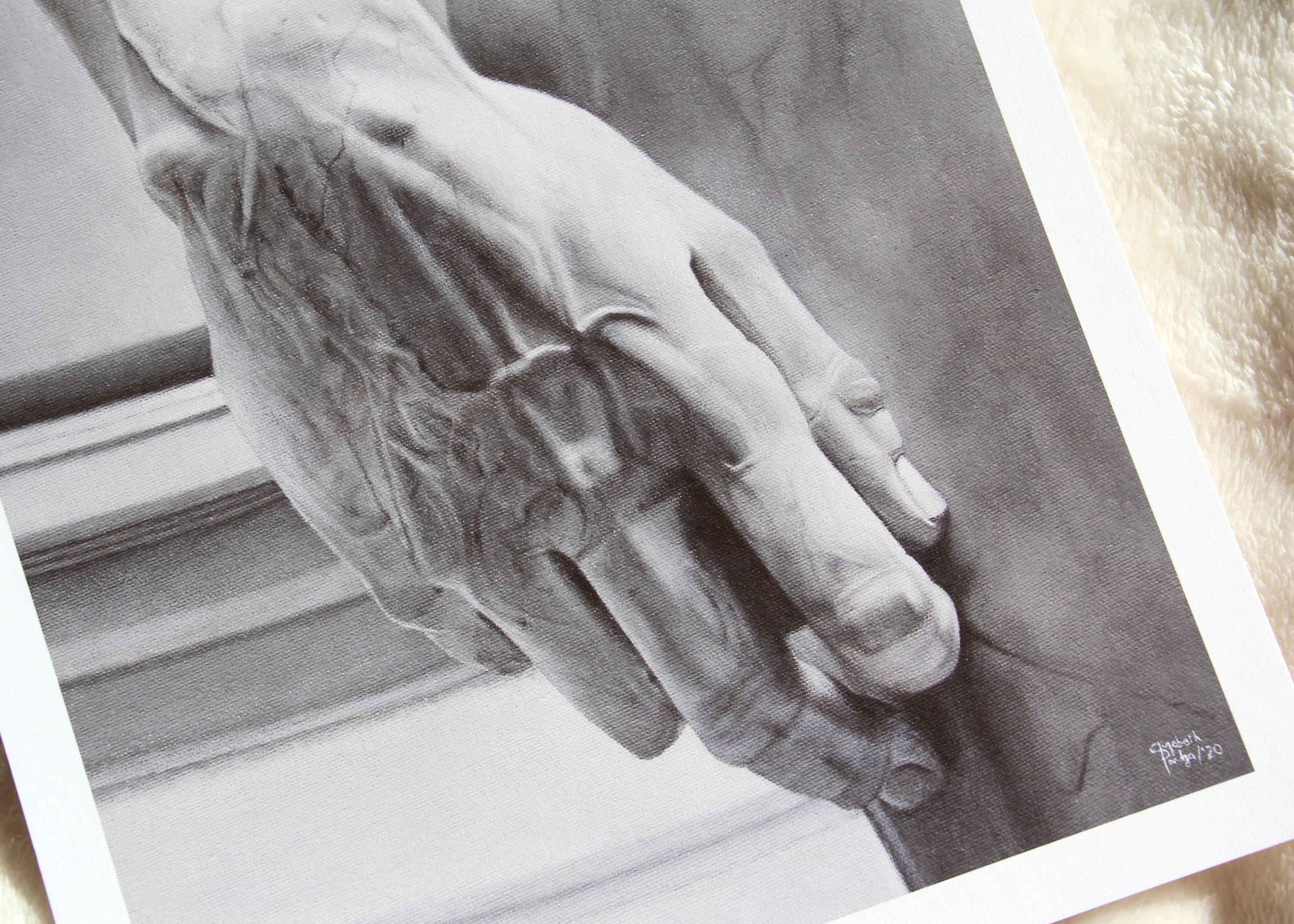 Michelangelo's David Hand Art Print, Michelangelo Art Print, Italian ...
