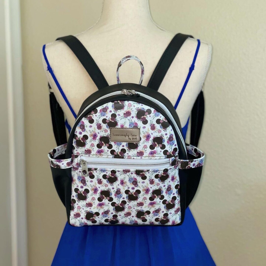 Flower Crown Minnie Mouse Mini Backpack - Etsy