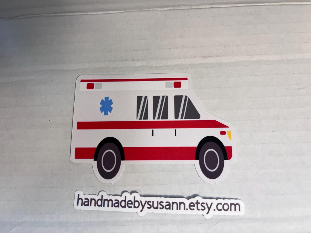 Stickers - Die Cut - First Responder Ambulance - Etsy