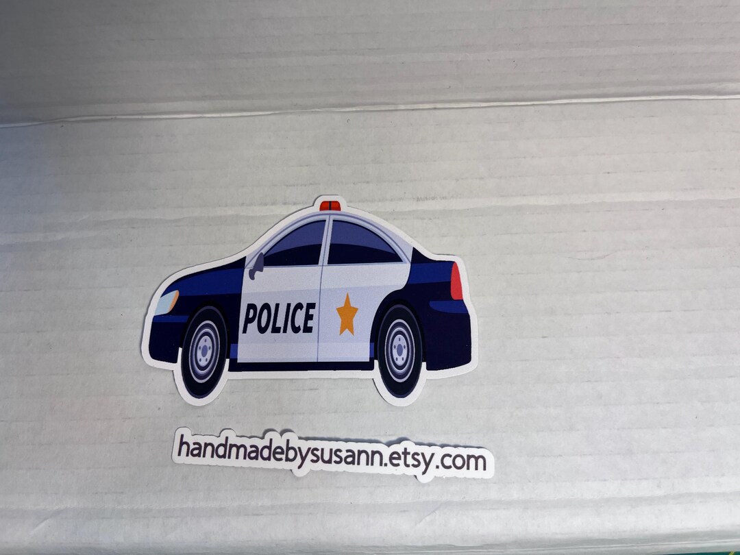 Stickers - Die Cut - First Responder Police Car - Etsy