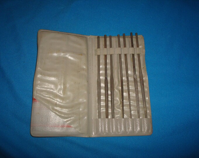 Soviet Vintage Small Triangular File Tools 7pcs , Vintage Triangular ...