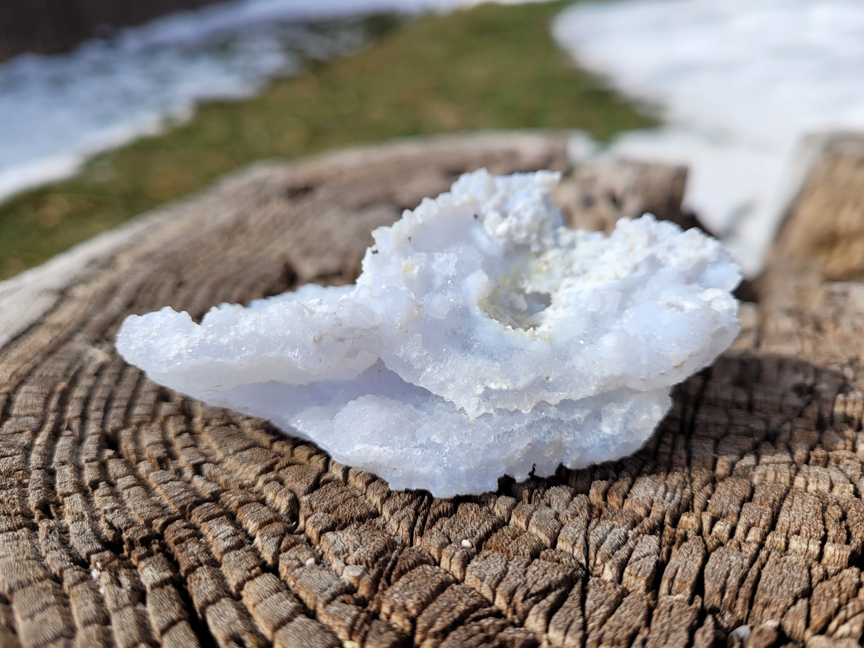 Heart Melting Baby Blue Etched Blue Lace Agate Crystal/Rare | Etsy