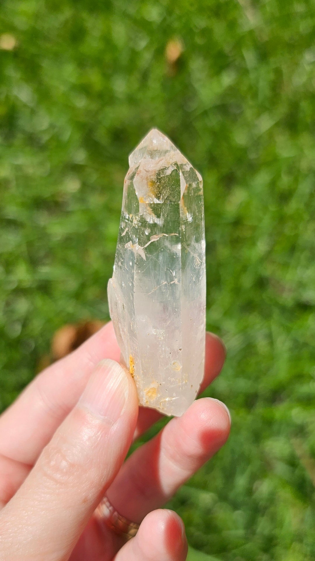 Rare High Vibration Blue Smoke Golden Healer Wand/colombian Blue Mist ...
