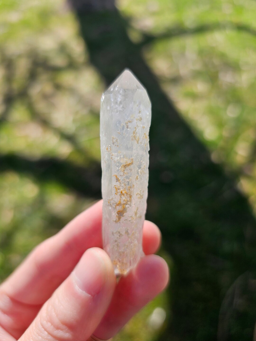 Rare High Vibration Blue Smoke Golden Healer Wand/colombian Blue Mist ...