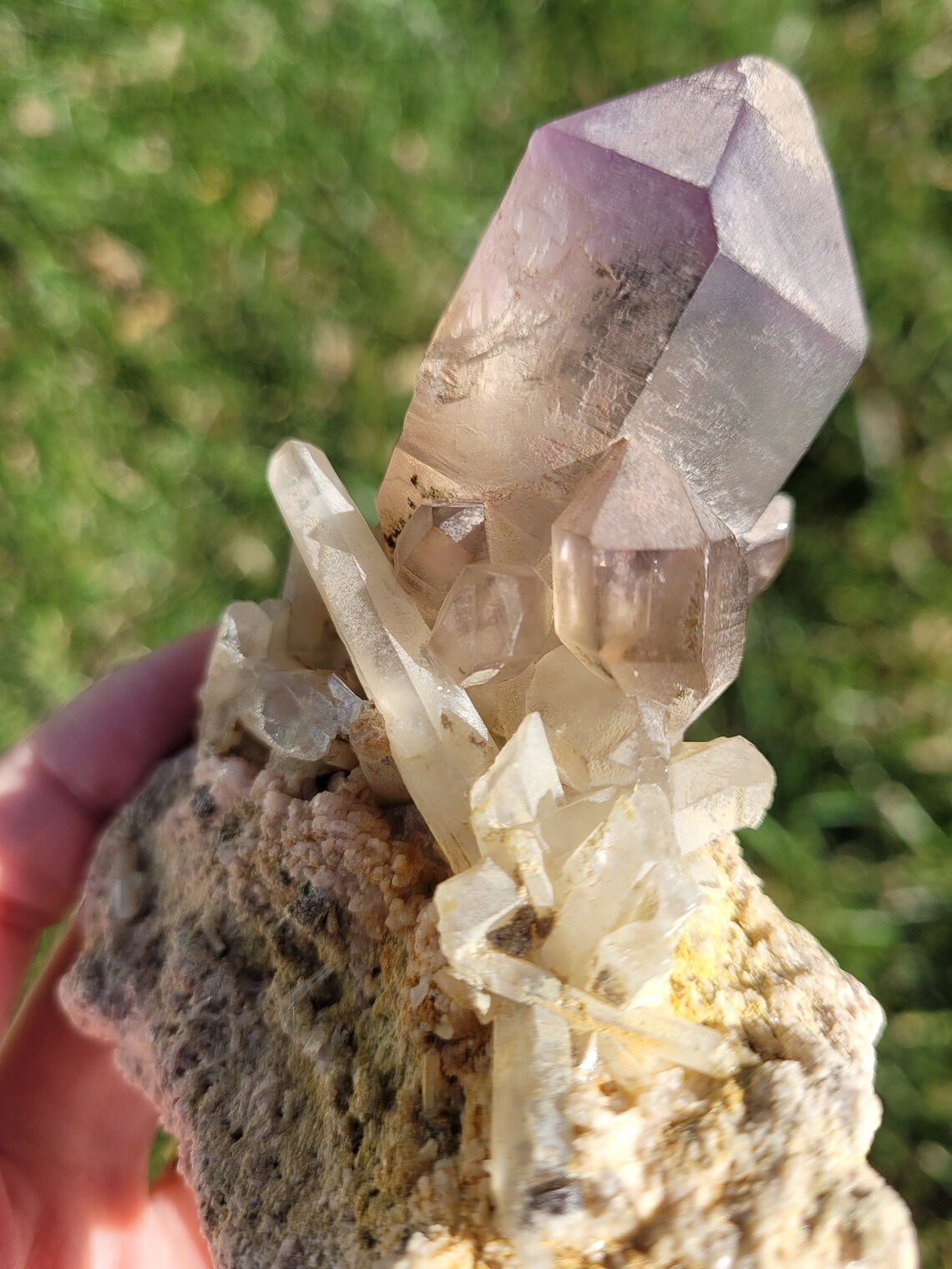 Stunning Phantom Window Amethyst/large Sceptre Smoky Amethyst | Etsy