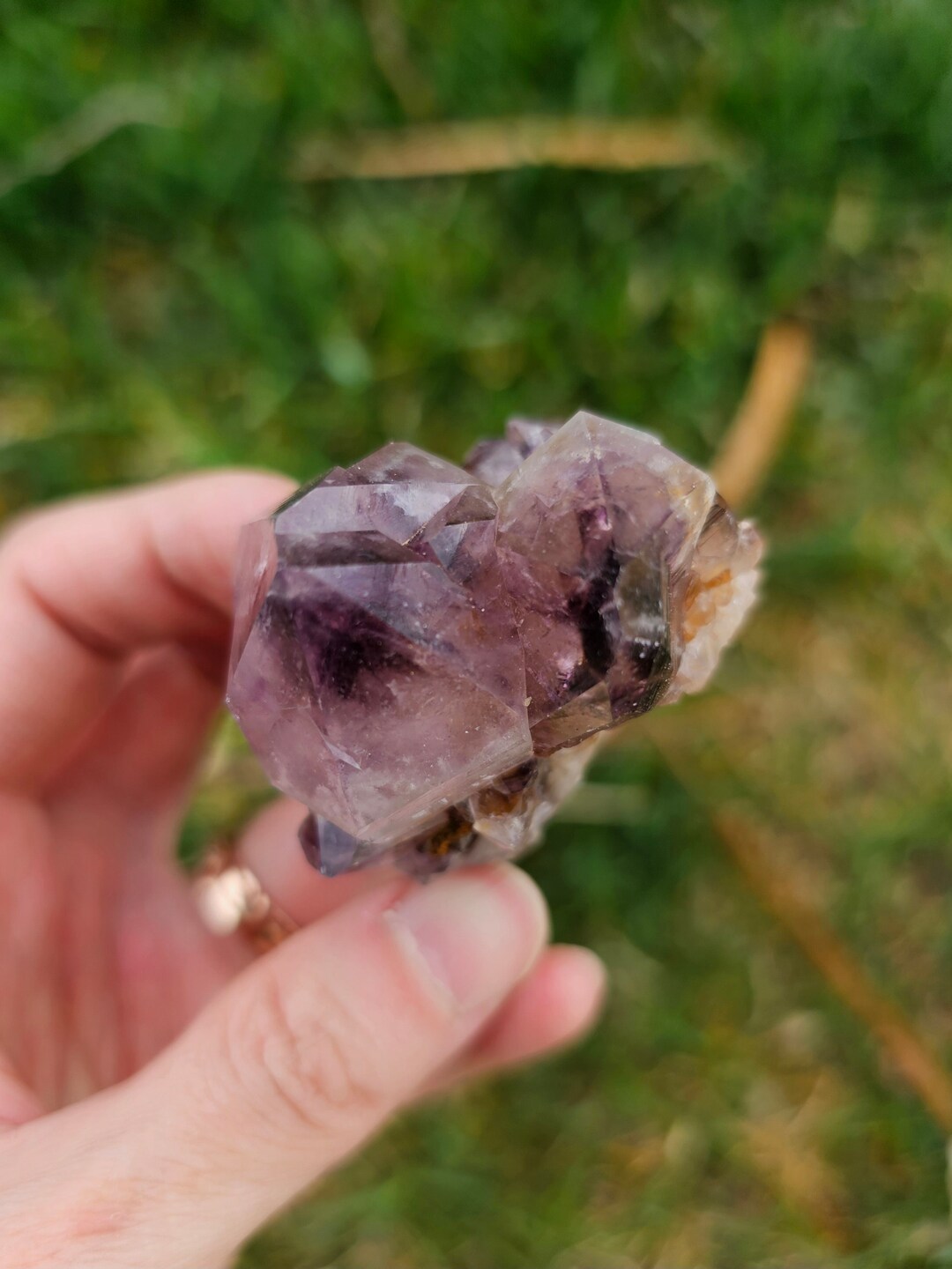 Rare Deep Purple Amethyst Spirit Phantom Quartz Cluster South Africa ...