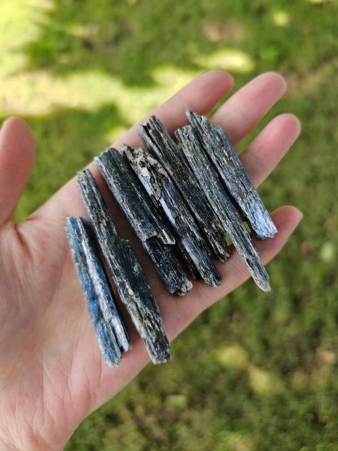 1 Intuitively Chosen Indigo Kyanite UV Reactive Ruby Red Kyanite From ...