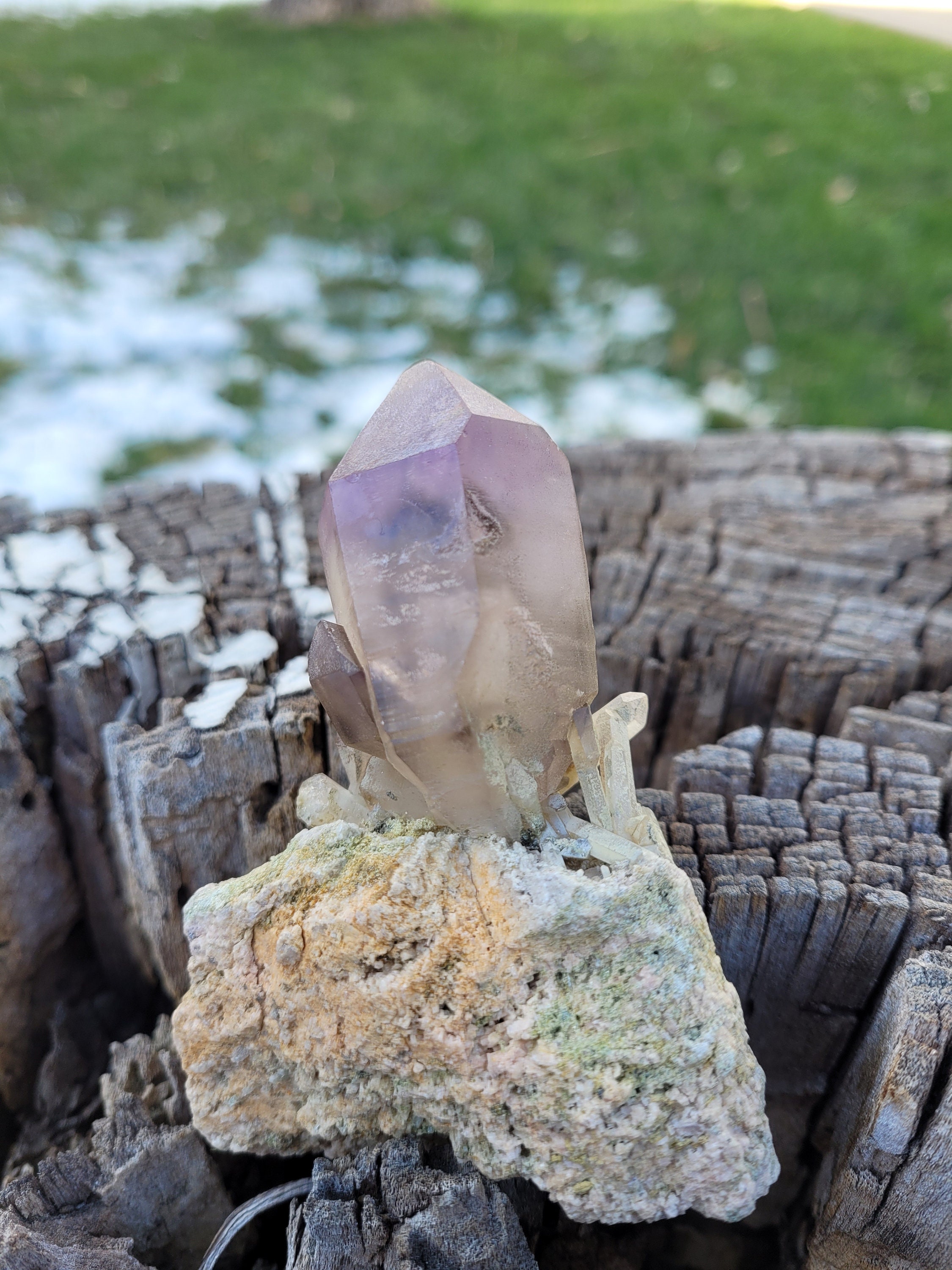 Stunning Phantom Window Amethyst/large Sceptre Smoky Amethyst | Etsy