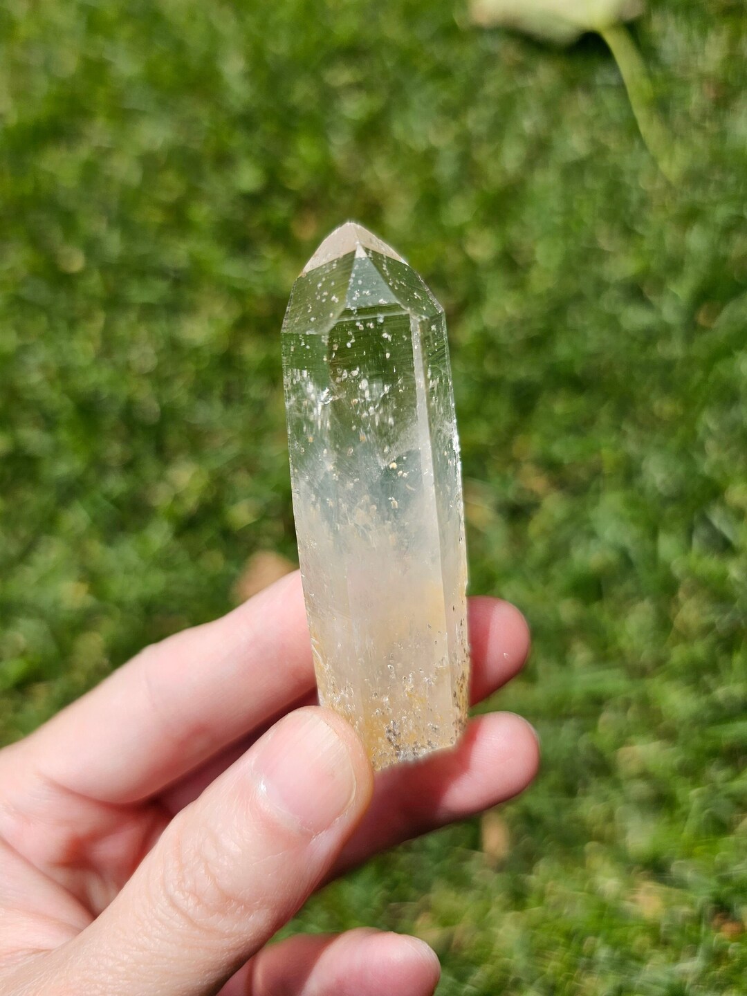 Rare High Vibration Blue Smoke Golden Healer Wand/colombian Blue Mist ...