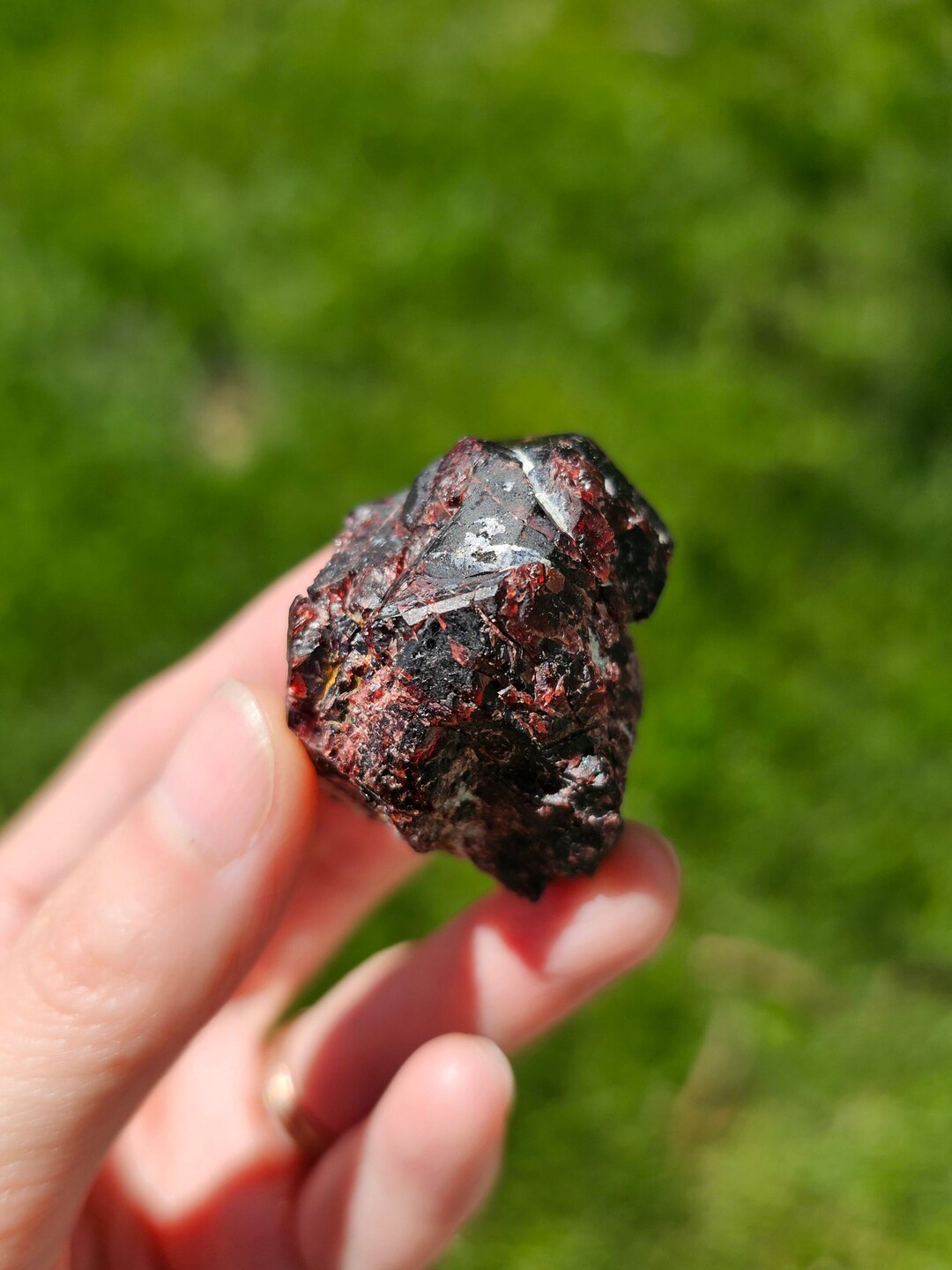Rare Collection A Quality Fire Red Pyrope Garnet With Green Mica ...