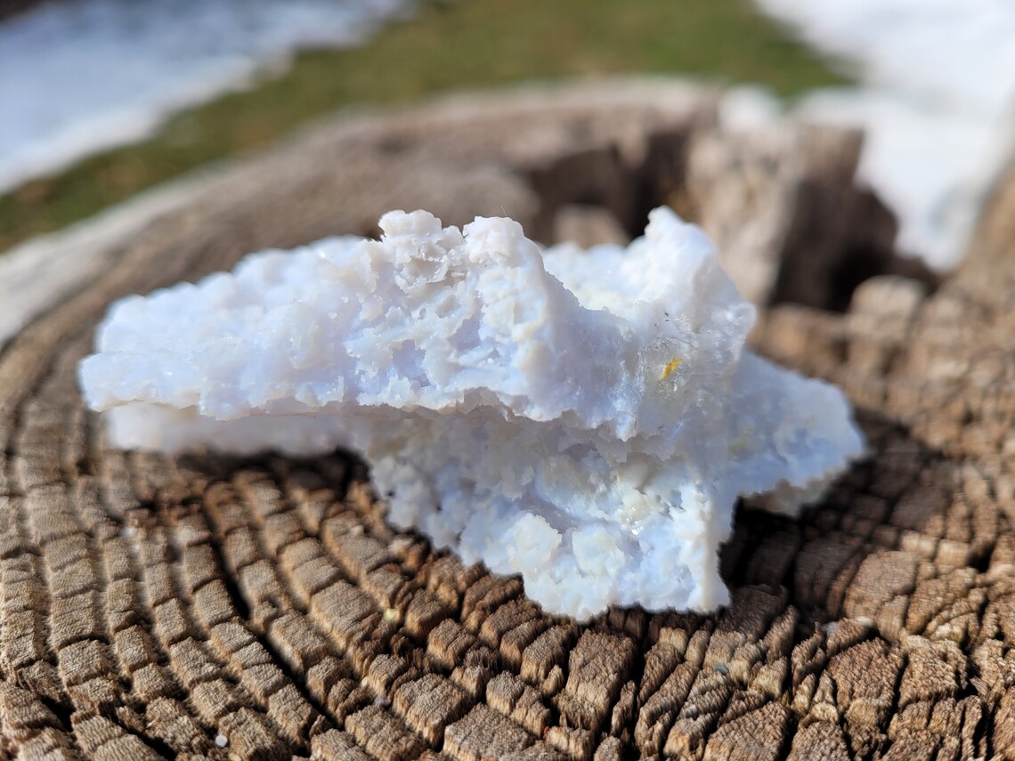 Heart Melting Baby Blue Etched Blue Lace Agate Crystal/Rare | Etsy