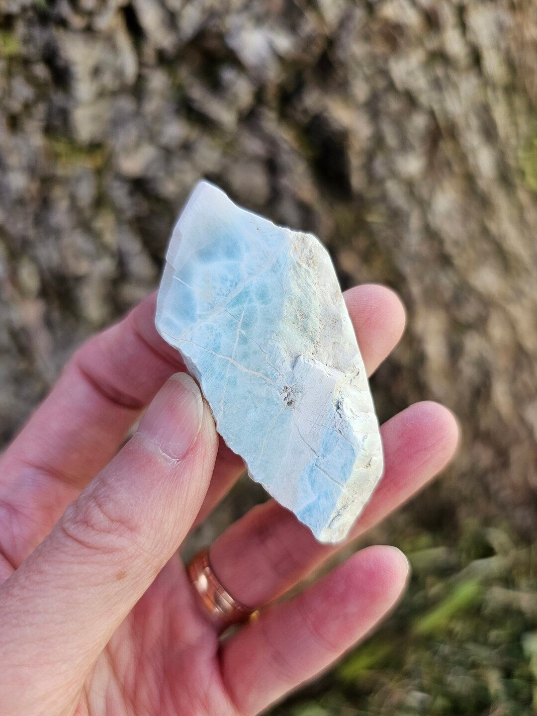 Rare Blue Larimar Slab 26g | Atlantis Stone | Dolphin Stone - Etsy