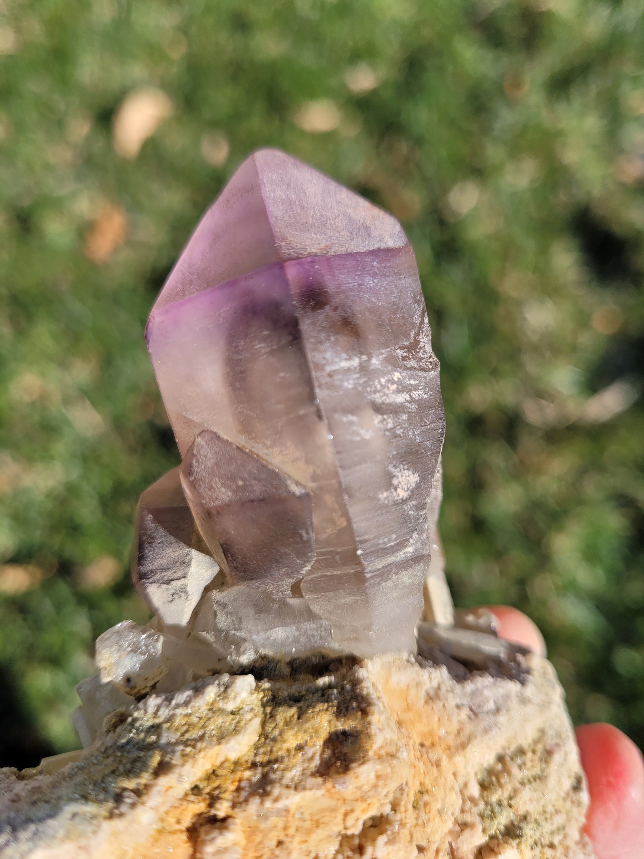 Stunning Phantom Window Amethyst/large Sceptre Smoky Amethyst | Etsy