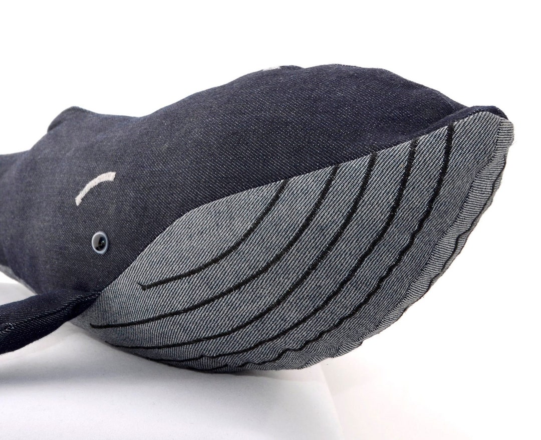 Stuffed Whale Sewing Pattern: Denim Plushie (PDF Pattern) - Etsy