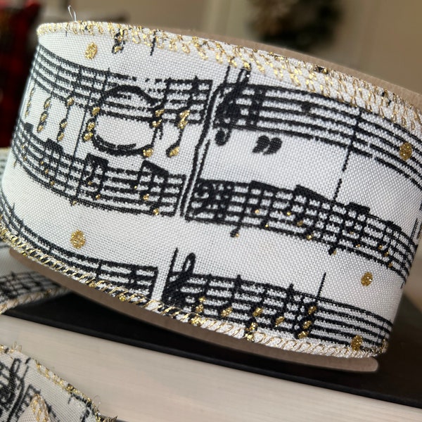 Christmas Wired Ribbon Musical - Etsy