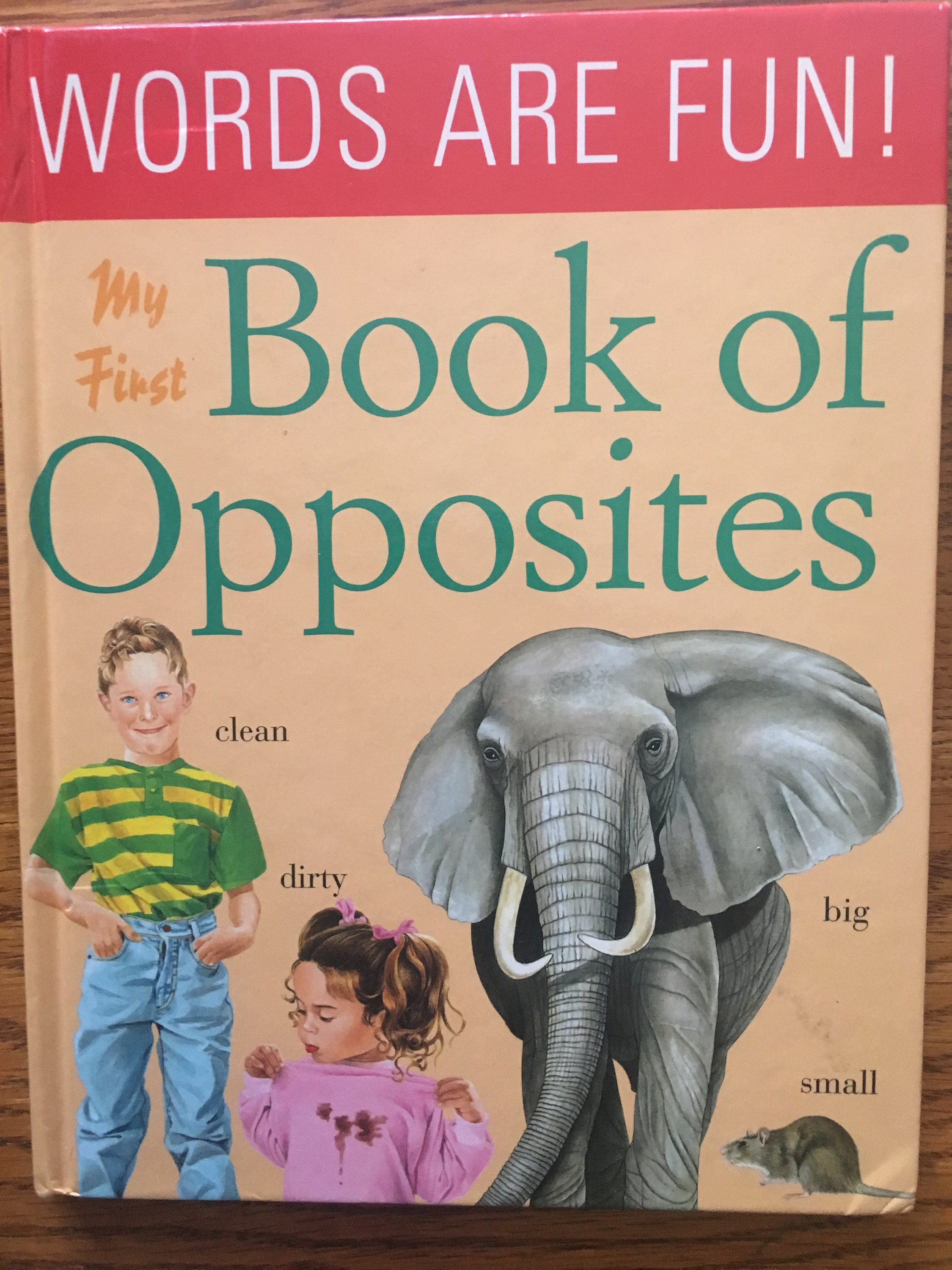 Book of Opposites Words Are Fun - Etsy