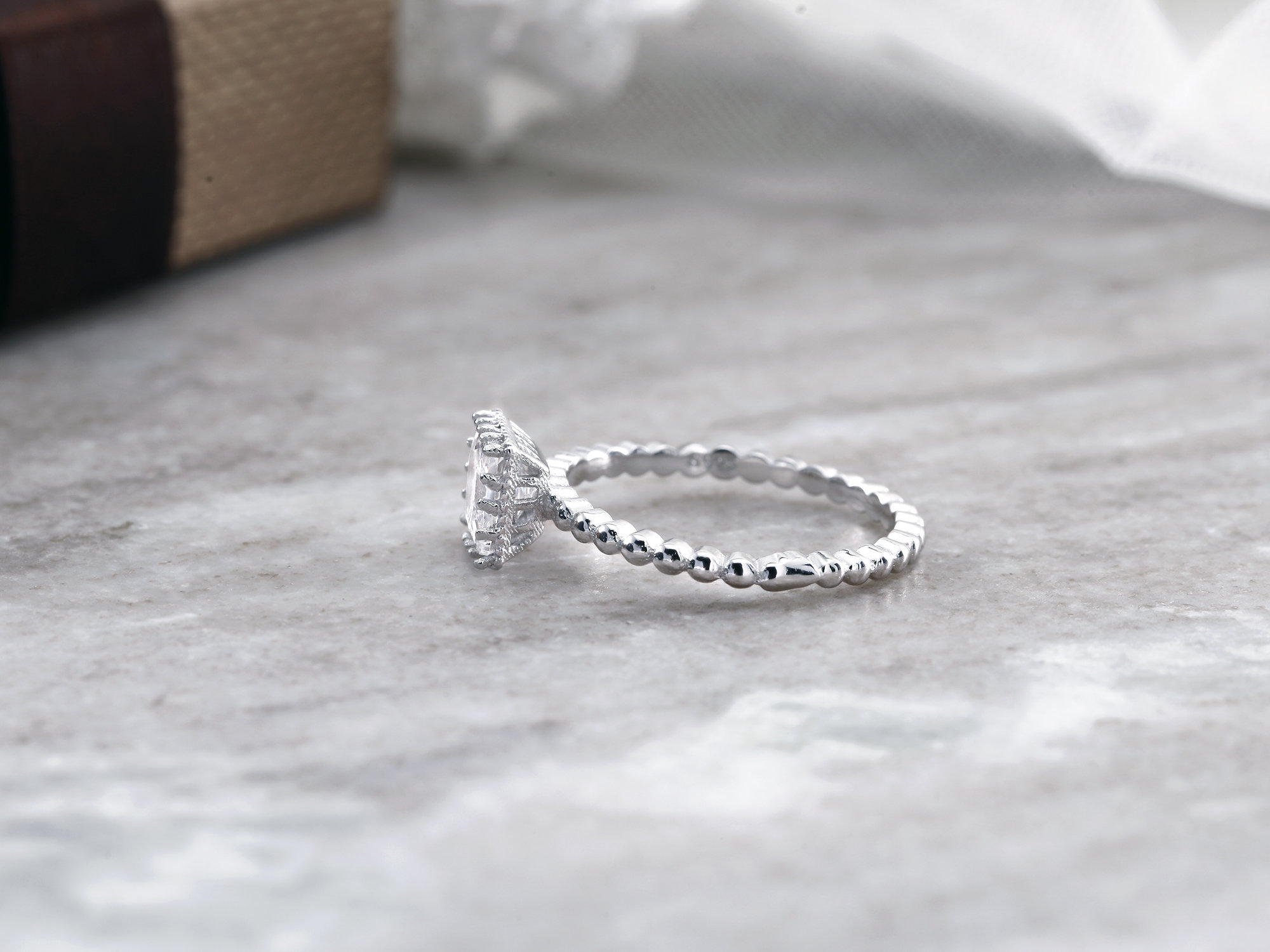 925 Sterling Silver Stacking Rings Square Solitaire Rings - Etsy