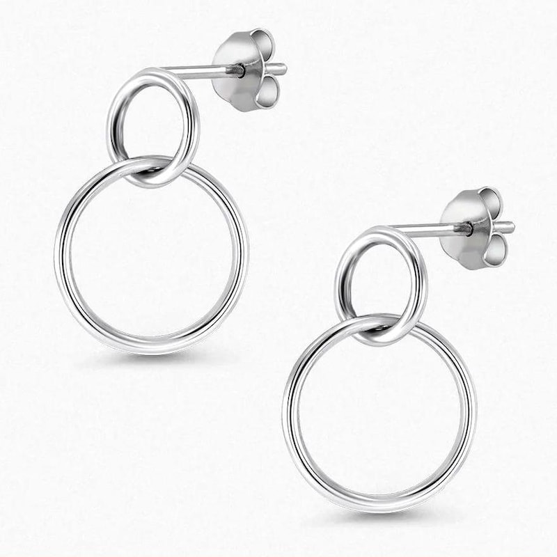 Circle Earrings - Etsy