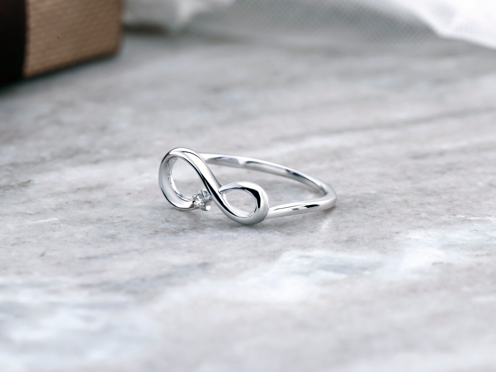 925 Sterling Silver Infinity Ring Infinity CZ Ring Silver - Etsy