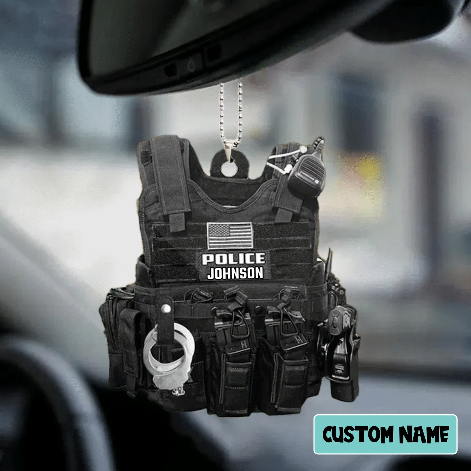 Personalized Police Bulletproof Vest Ornament Gift for Police, Police ...