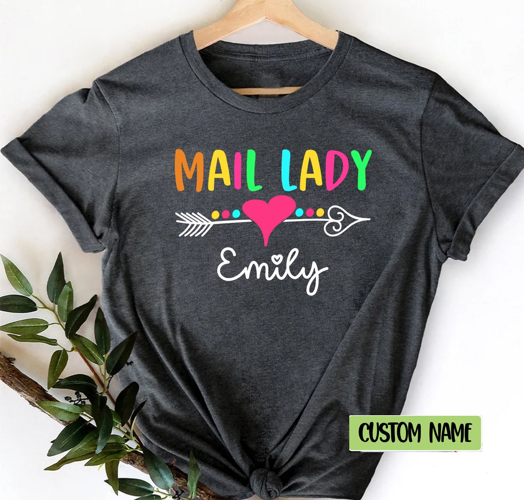 Peronalized Mail Lady Shirt, Postal Worker Shirt, Mail Lady Shirt,gift ...