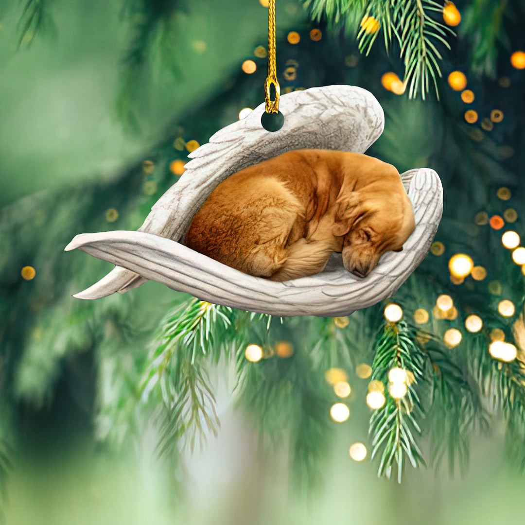 Golden Retriever Sleeping Angel, Dog Angel Wings, Golden Retriever ...