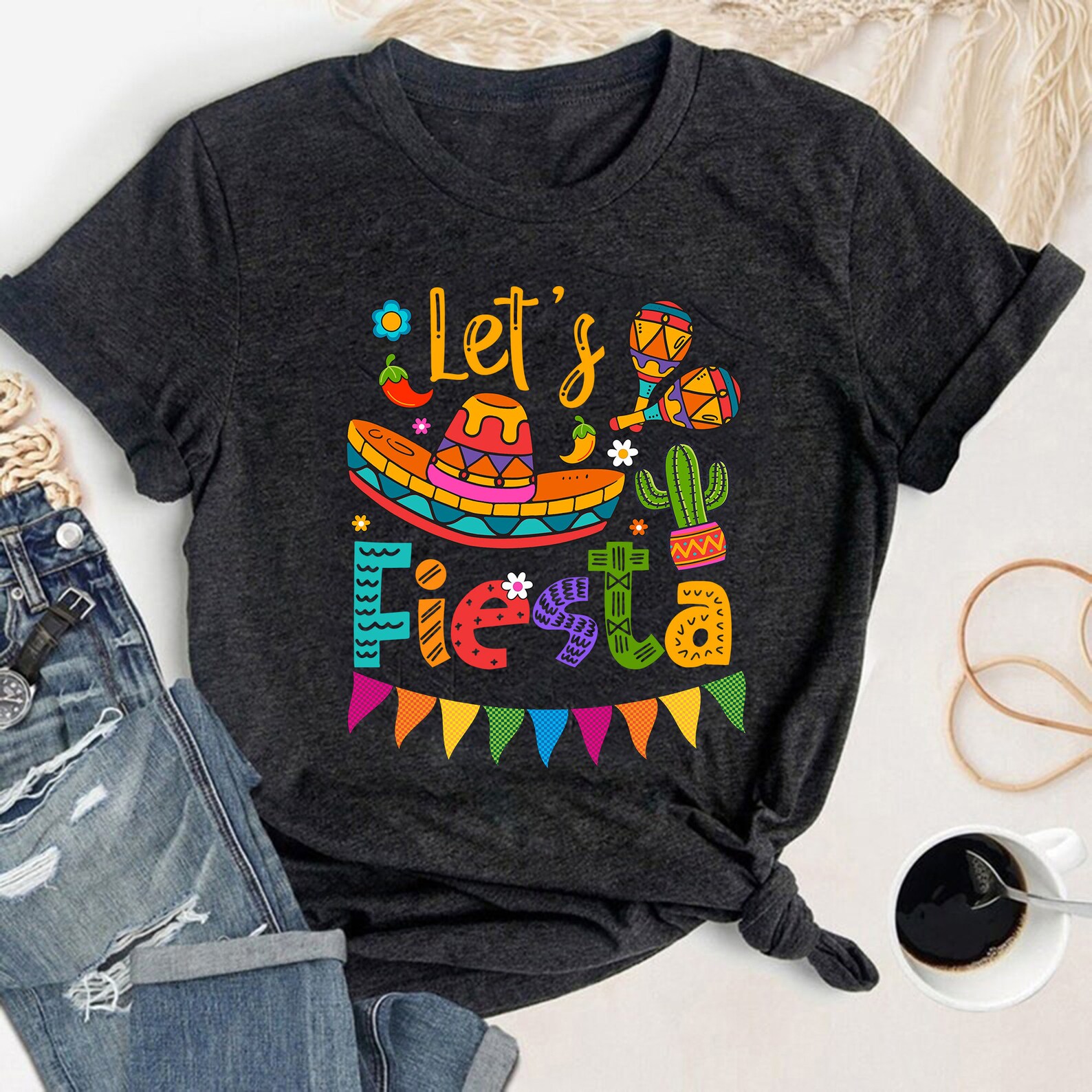 Let's Fiesta Shirt, Mexican Party Shirt, Cinco De Mayo Shirt ...