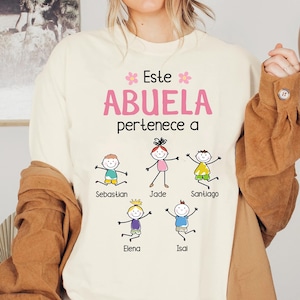 Personalized Abuela Spanish Grandma Belongs Shirt, Custom Spanish ...