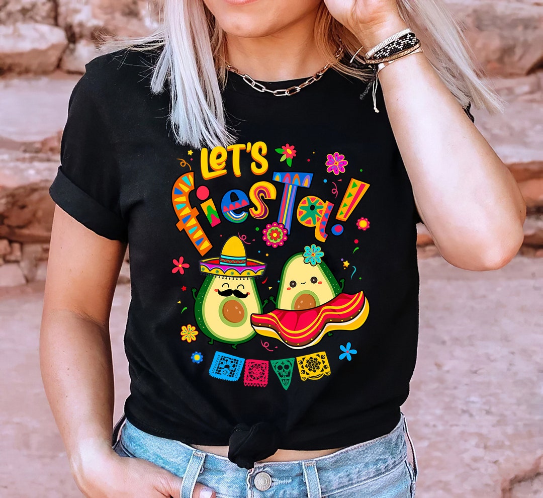 Let's Fiesta Shirt, Cinco De Mayo Tshirt, Mexican Party, Fiesta Themed ...