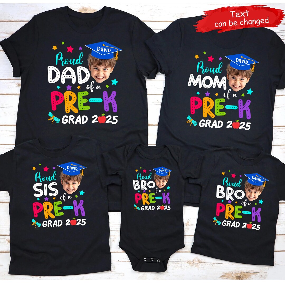 Personalized Proud Pre-k Grad Shirt,kindergarten 2025, Kinder Grad ...