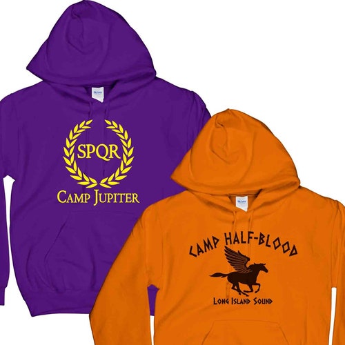 Percy Jackson Camp Half-blood Zip-up Hoodie adult FREE - Etsy