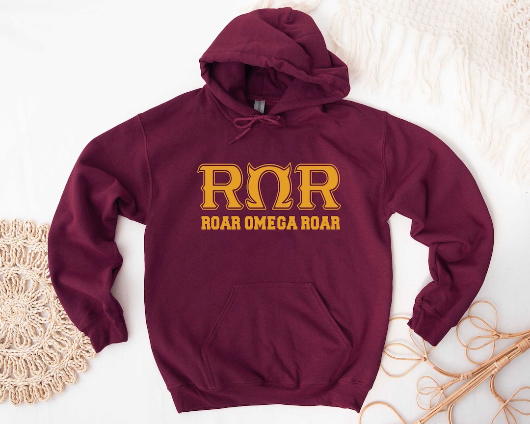 ROR Hoodie Roar Omega Roar Monsters University Sorority Halloween Costume Sweatshirts Adult Men ...