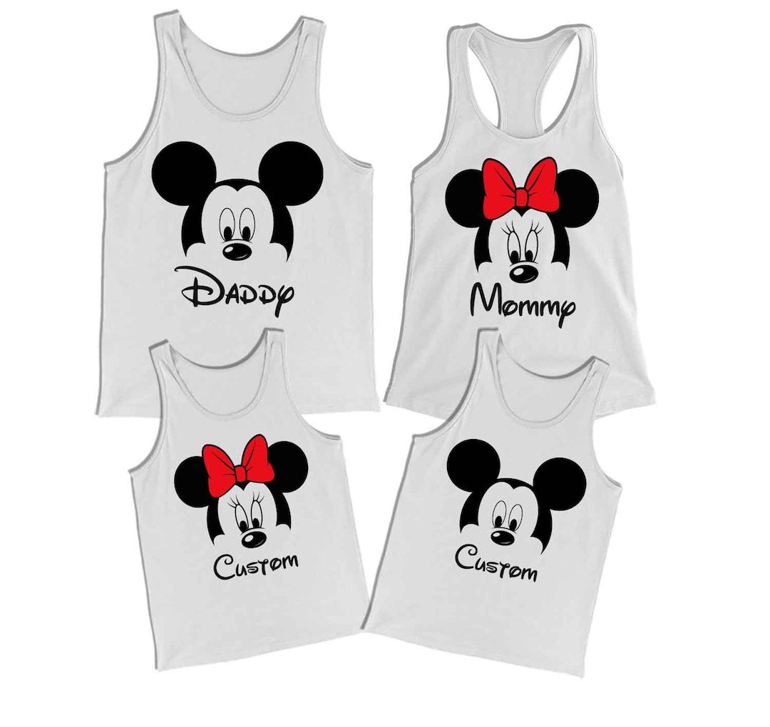 Mickey Minnie Tank Top Matching Disney Tanks Family Tank Tops Unisex ...