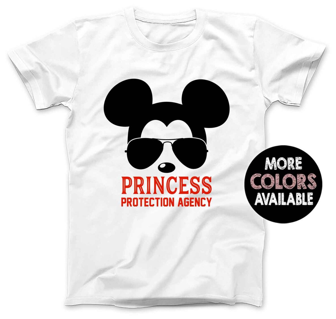 Mickey Princess Protection Agency Cute Disney Shirts Men's Youth ...