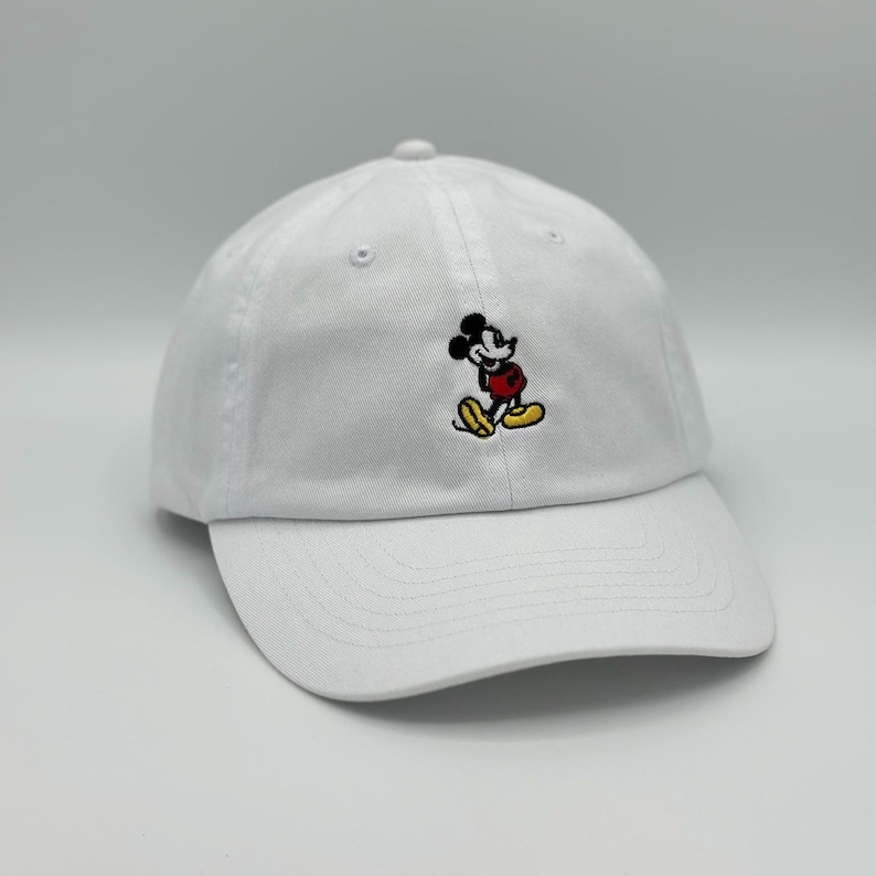 Mickey Mouse Embroidered Hat Cute Mickey Ears Cap Adult Kids Adjustable ...