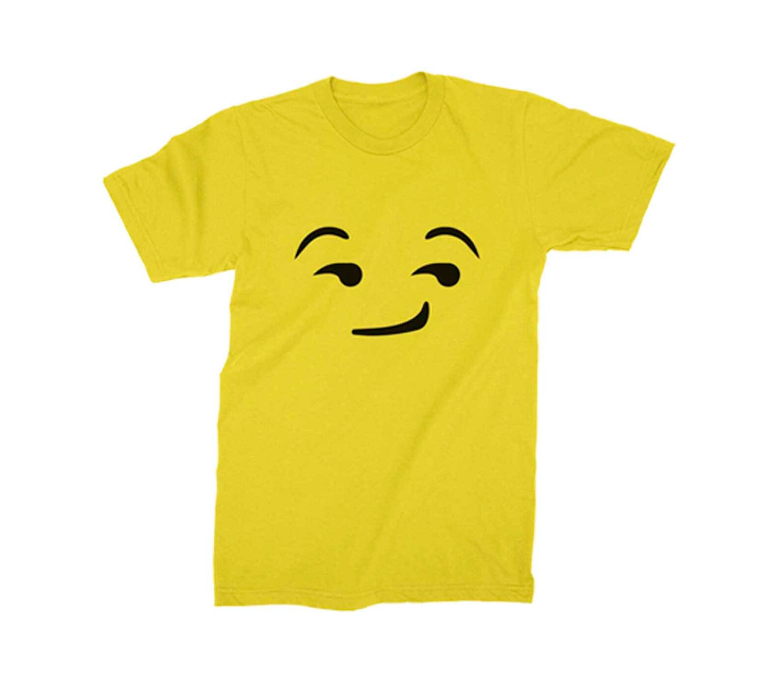 Smirk Emoji T-shirt Smiley Faces Emojis Halloween Costume Cosplay Men ...