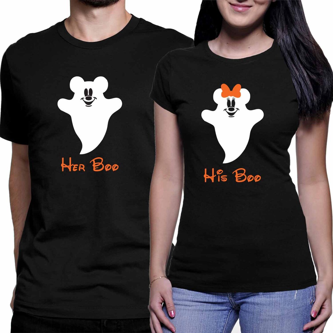 Mickey Minnie Ghost Shirts Her Boo His Boo Shirt Disney Family Shirts ...